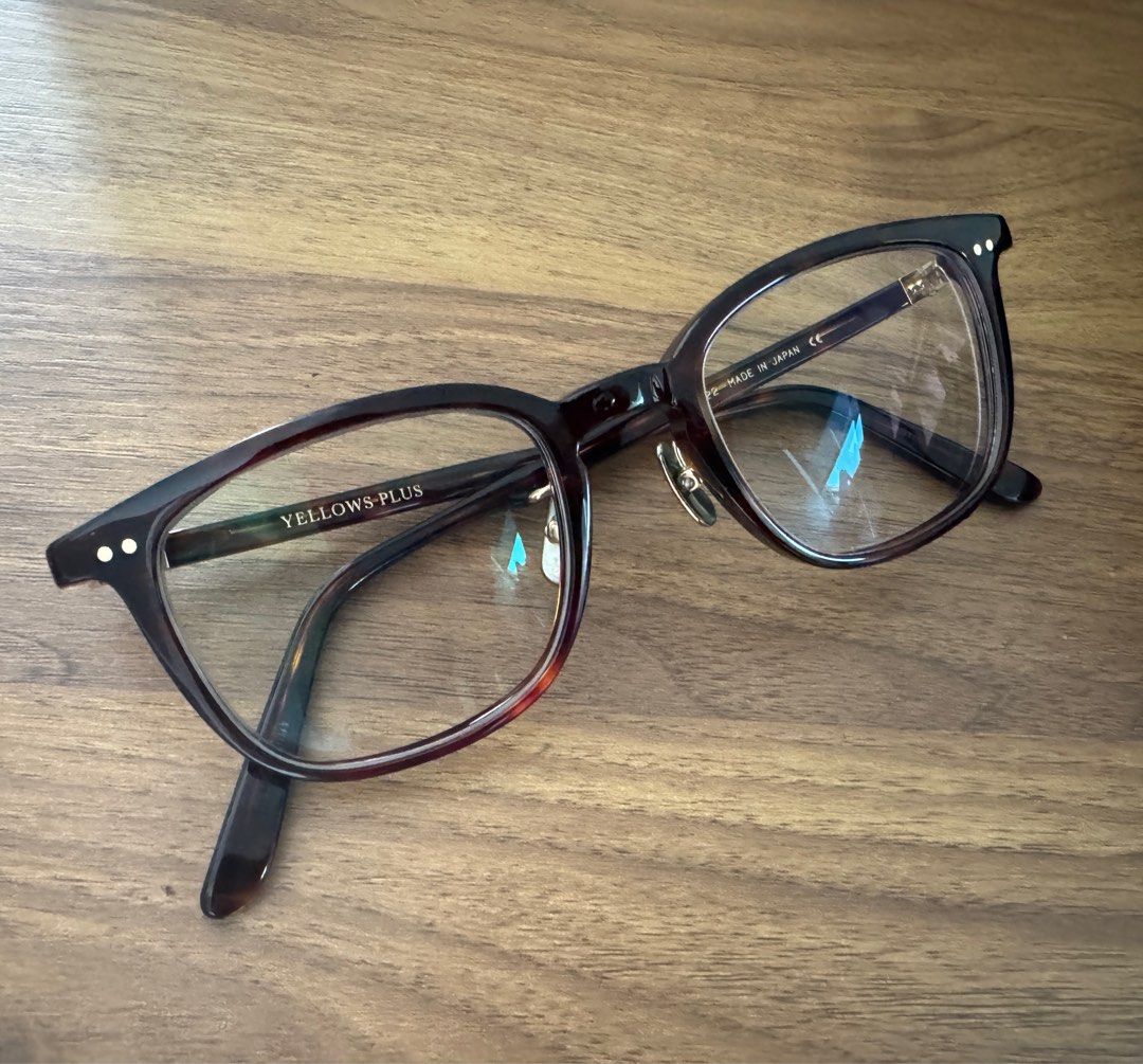 Yellow Plus turtle shell frames. Made in Japan. Authentic and Pristine ...
