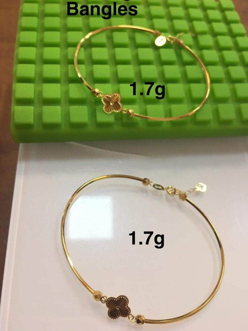 18K Saudi Gold VCA Bangle, Women's Fashion, Jewelry & Organizers ...