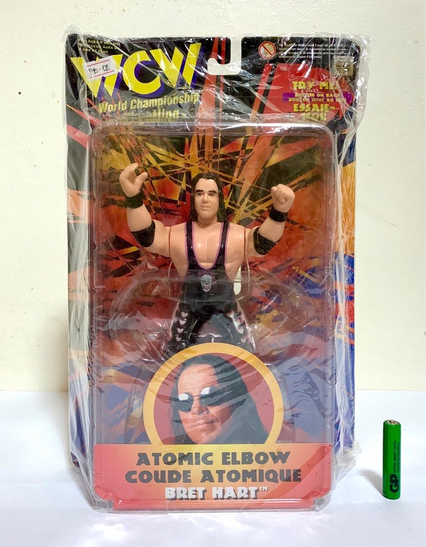 1998 WCW Atomic Elbow - Bret Hart, Hobbies & Toys, Toys & Games on ...