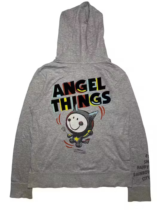 2000s Angel Blue - Angel Things Mascots Zip Hoodie, Fesyen Pria ...