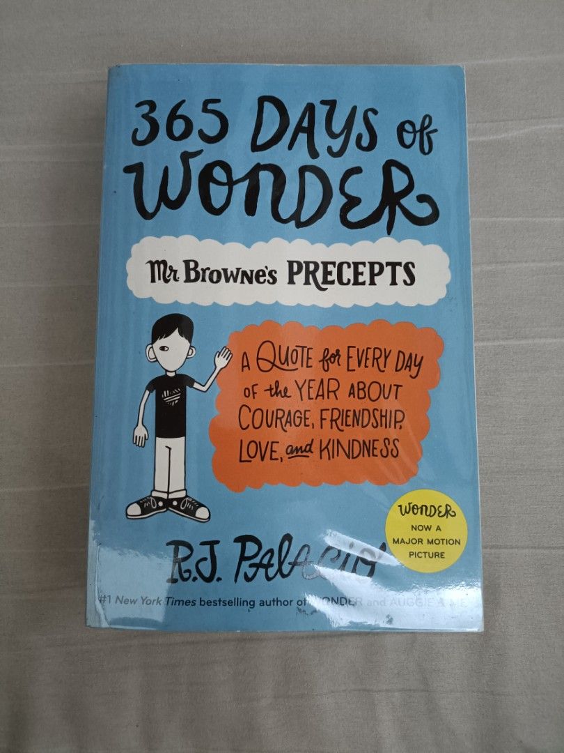 365 Days of Wonder by RJ Palacio PB, Hobbies & Toys, Books & Magazines ...