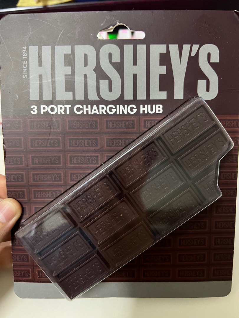 3 Port Charging Hub - Hershey’s Chocolate Bar, Computers & Tech, Parts & Accessories, Chargers ...