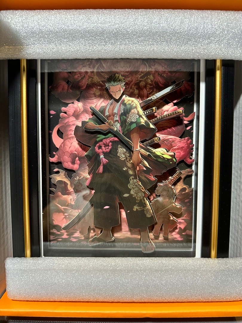 3D Art Frame - Zoro, Hobbies & Toys, Toys & Games on Carousell