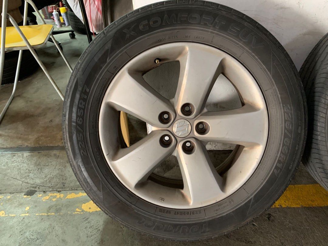 4 pieces used 17” Suzuki Vitara sport rims, Car Accessories, Tyres ...