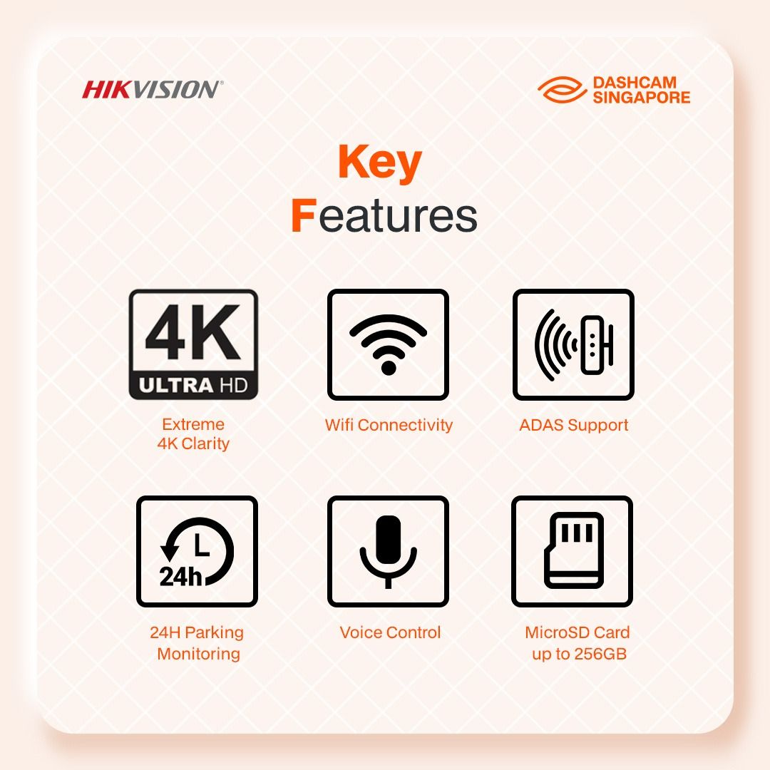 4K Ultra HD Car Camera (Front & Rear) | HikVision C8 | Affordable 4K ...