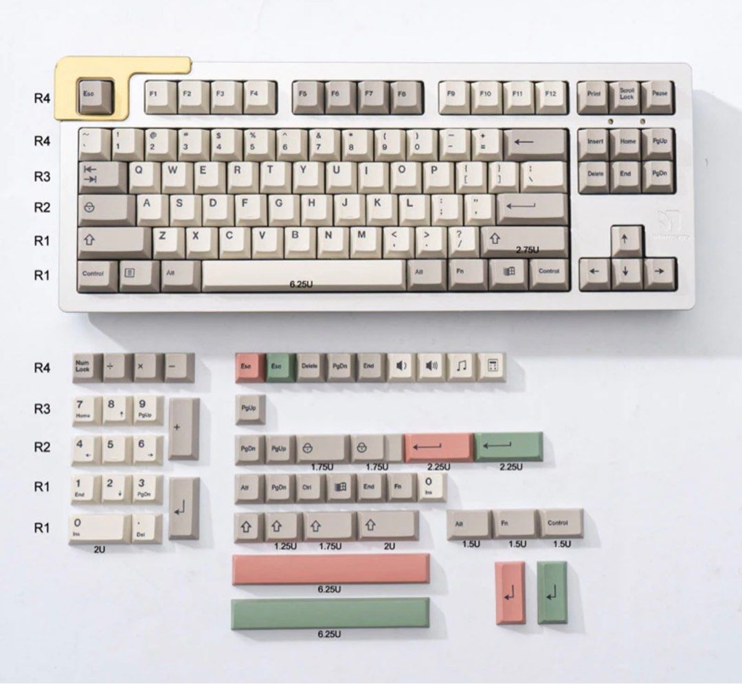 9009 Retro Keycaps, Computers & Tech, Parts & Accessories, Computer ...