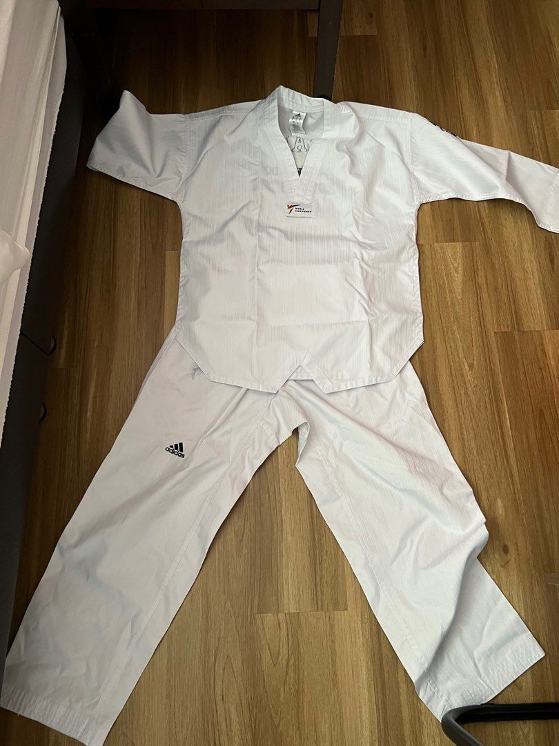 Adidas Taekwondo Uniform Size 170 with STF Words and Logo, Sports ...