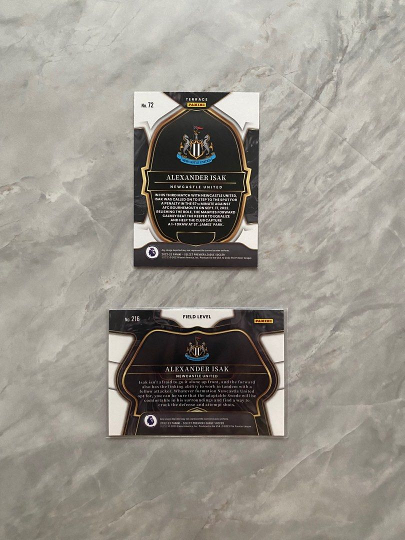 Alexander Isak Newcastle United Football Soccer Card Lot, Hobbies ...