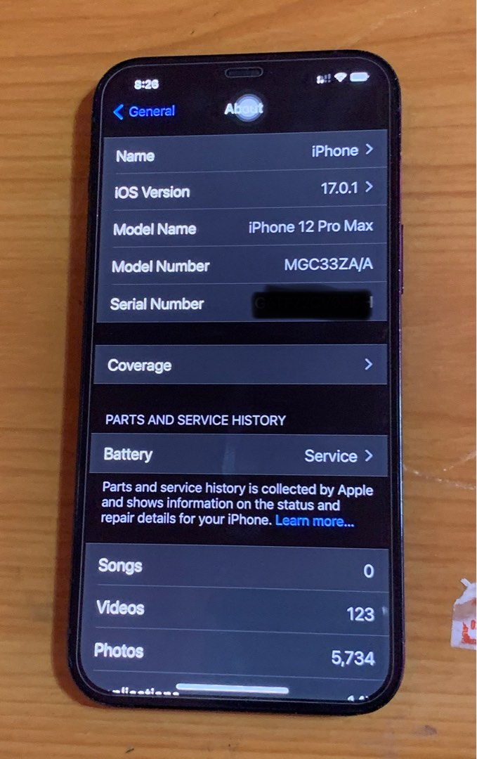 Apple IPhone 12 Pro Max 128Gigs HK Dual Nano Sim Blue unit and cable ...