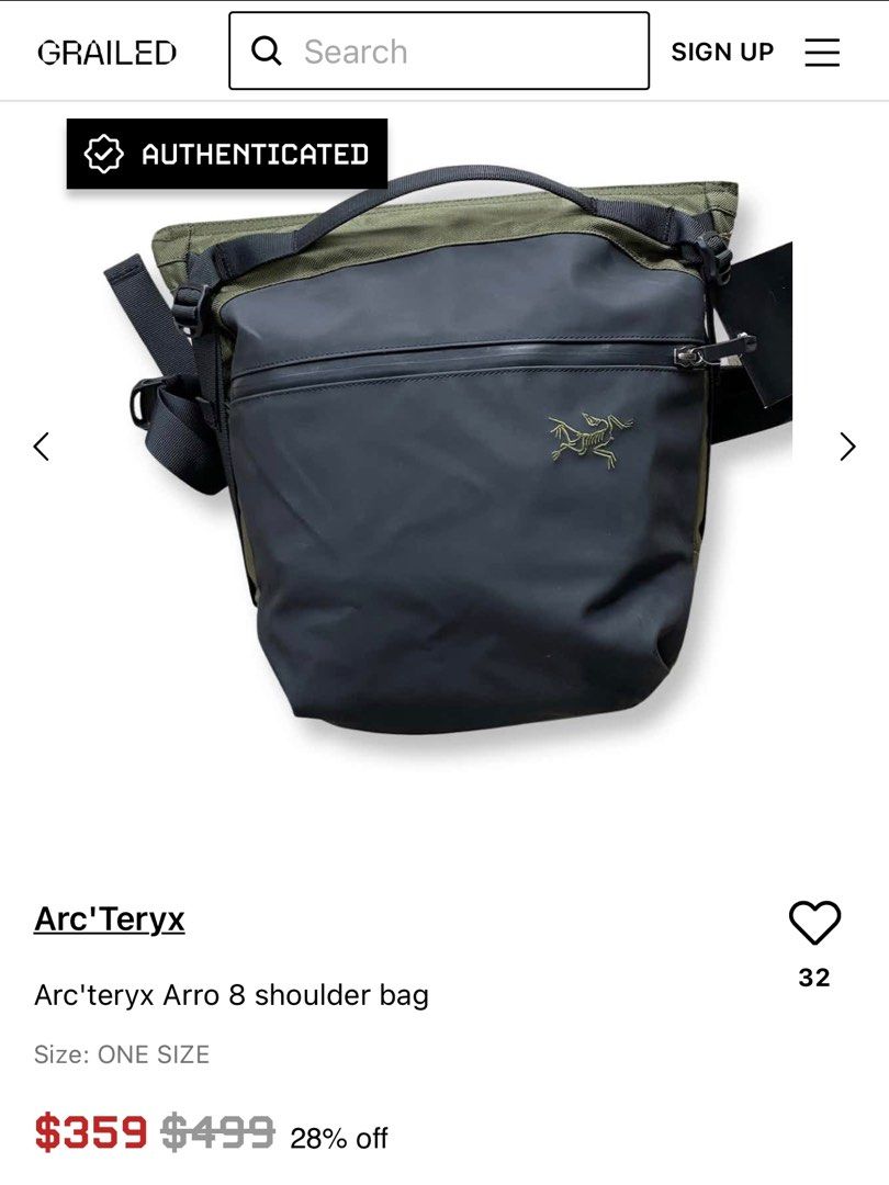 ARCTERYX Arro 8 Shoulderbag, Men's Fashion, Bags, Sling Bags on Carousell
