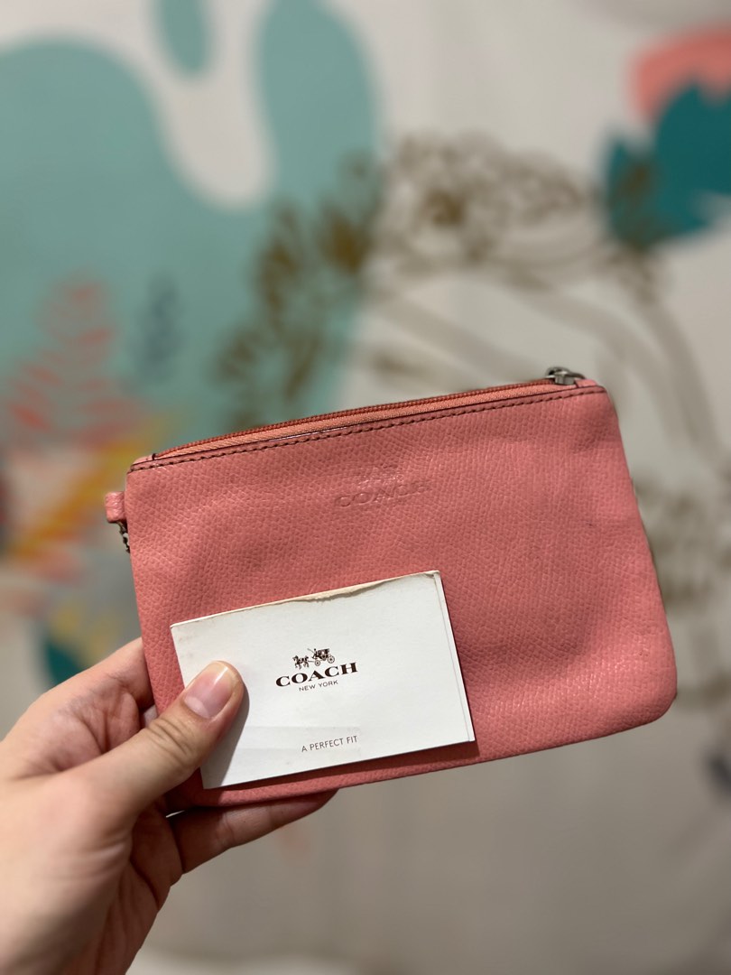 Authentic COACH wristlet with care card, Women's Fashion, Bags ...