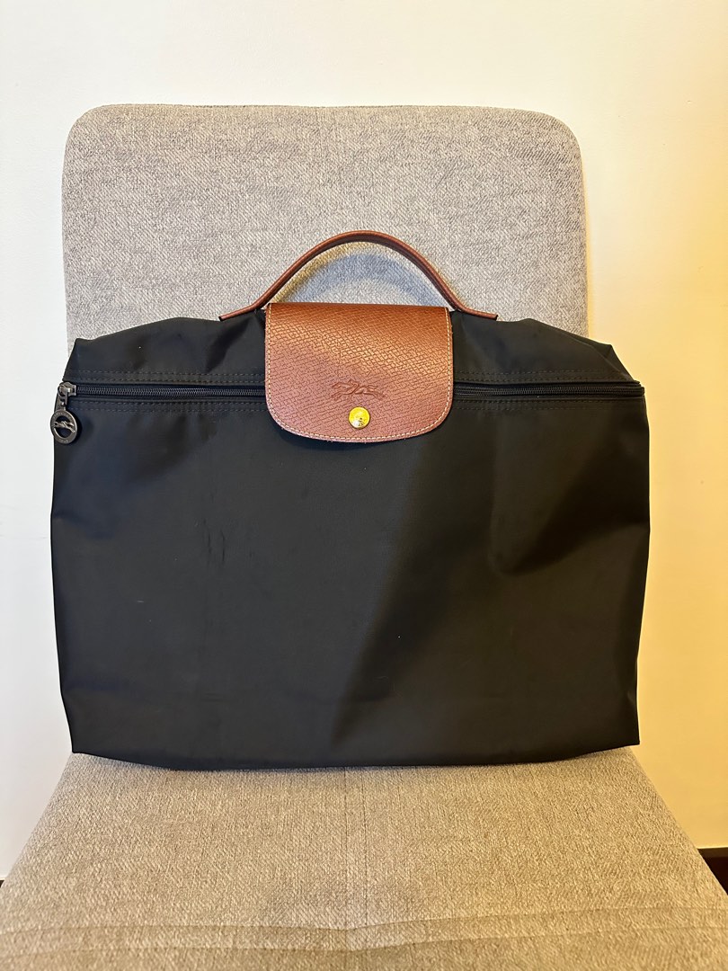 Authentic Long Champ Laptop/document bag, Luxury, Bags & Wallets on ...
