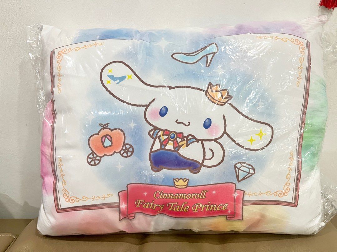 Authentic Sanrio Cinnamoroll Cinna Slipper Apple Prince Cushion Pillow ...