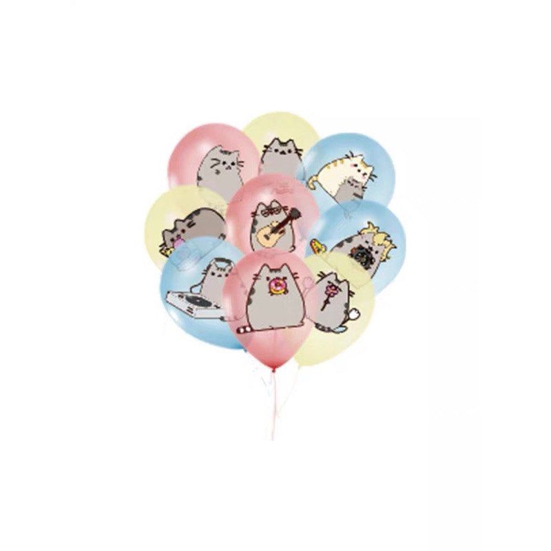 [Avail] Cartoon Pusheen Set A Kids Birthday Party Balloons Decoration ...