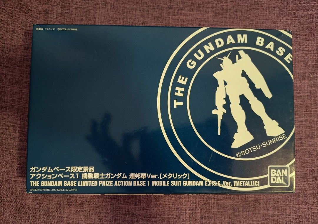 Bandai The Gundam Base Limited action base 1 E.F.S.F. ver metallic 高達模型支架 地球聯邦軍版 #PG MG RG HG SD ...