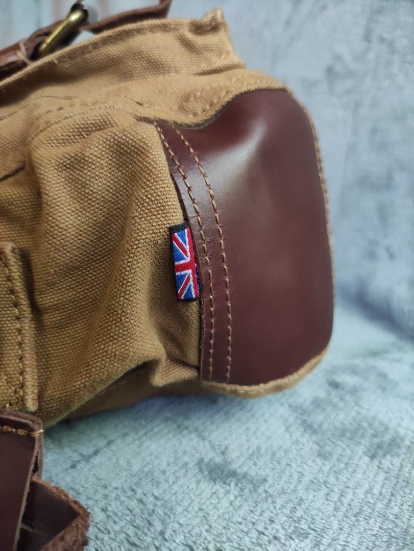 Belstaff Colonial Leather and Canvas Messenger Bag, Luxury, Bags ...