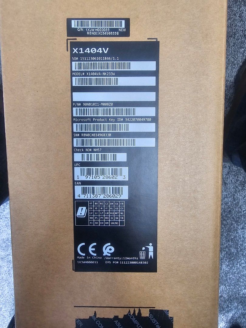 BNIB Asus Vivobook 14 X1404, Computers & Tech, Laptops & Notebooks on ...