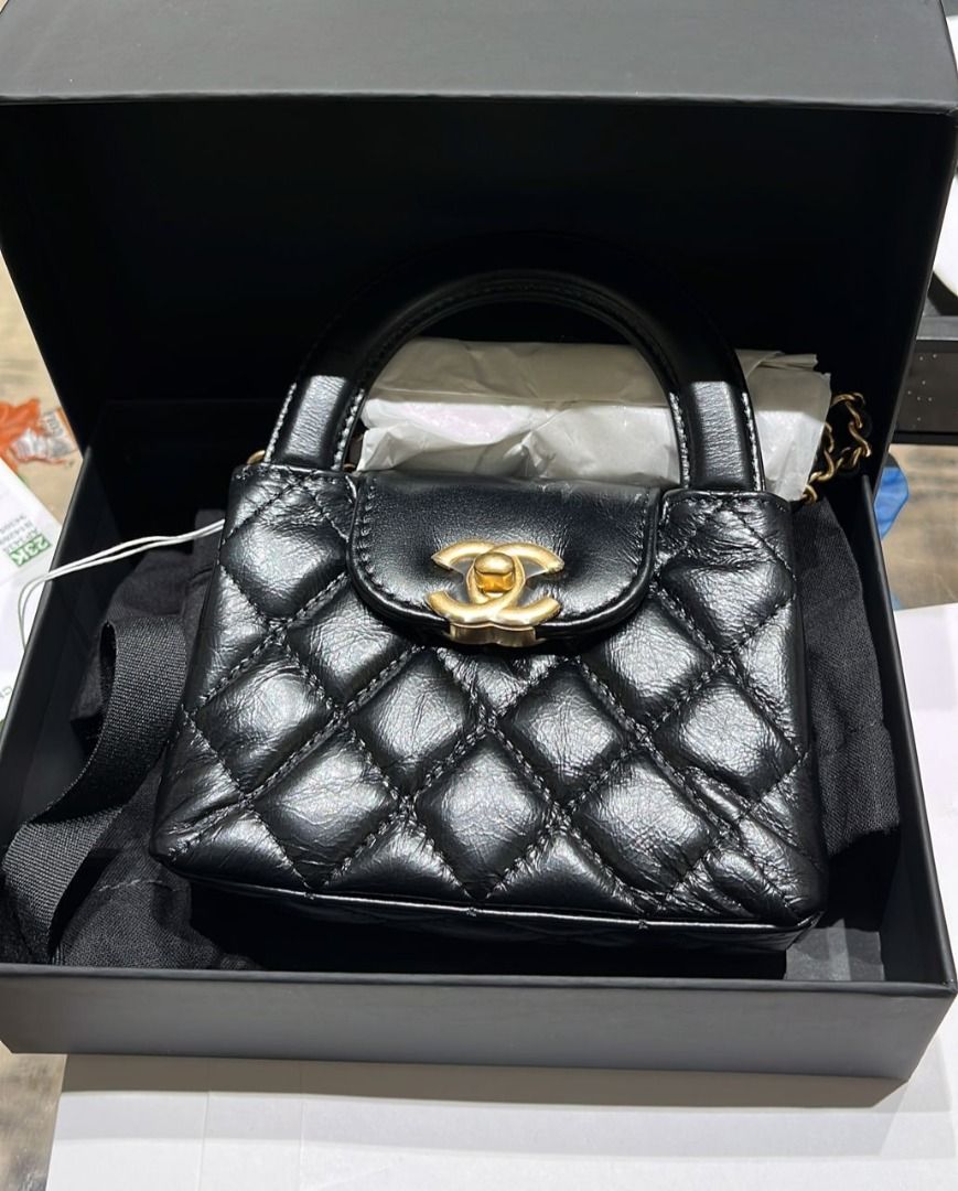BNIB chanel mini kelly black ghw fresh, Barang Mewah, Tas & Dompet di ...