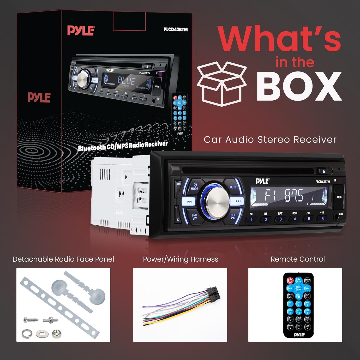 Boat Bluetooth Marine Stereo Receiver - Marine Head Unit Din Single ...