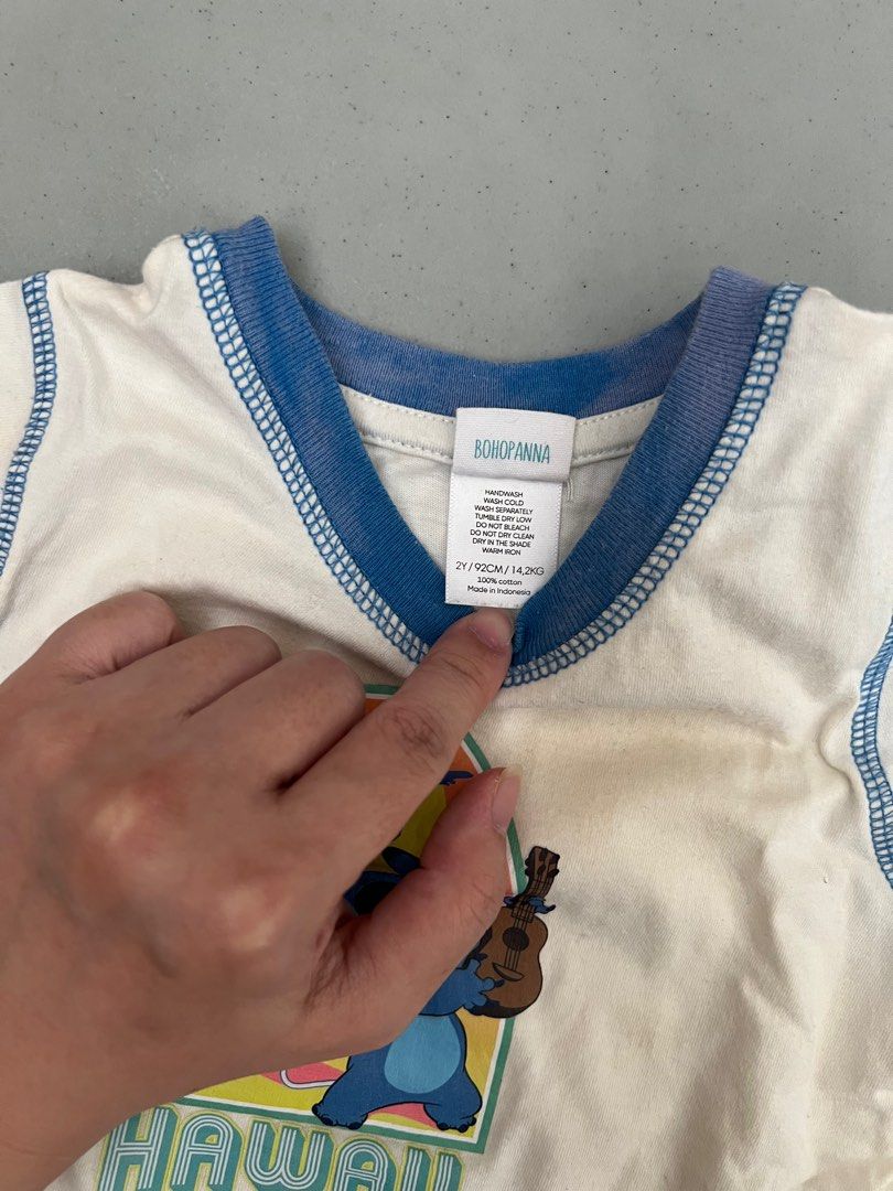 Bobopanna Lilo & Stitch Short Set, Bayi & Anak, Baju Bayi di Carousell