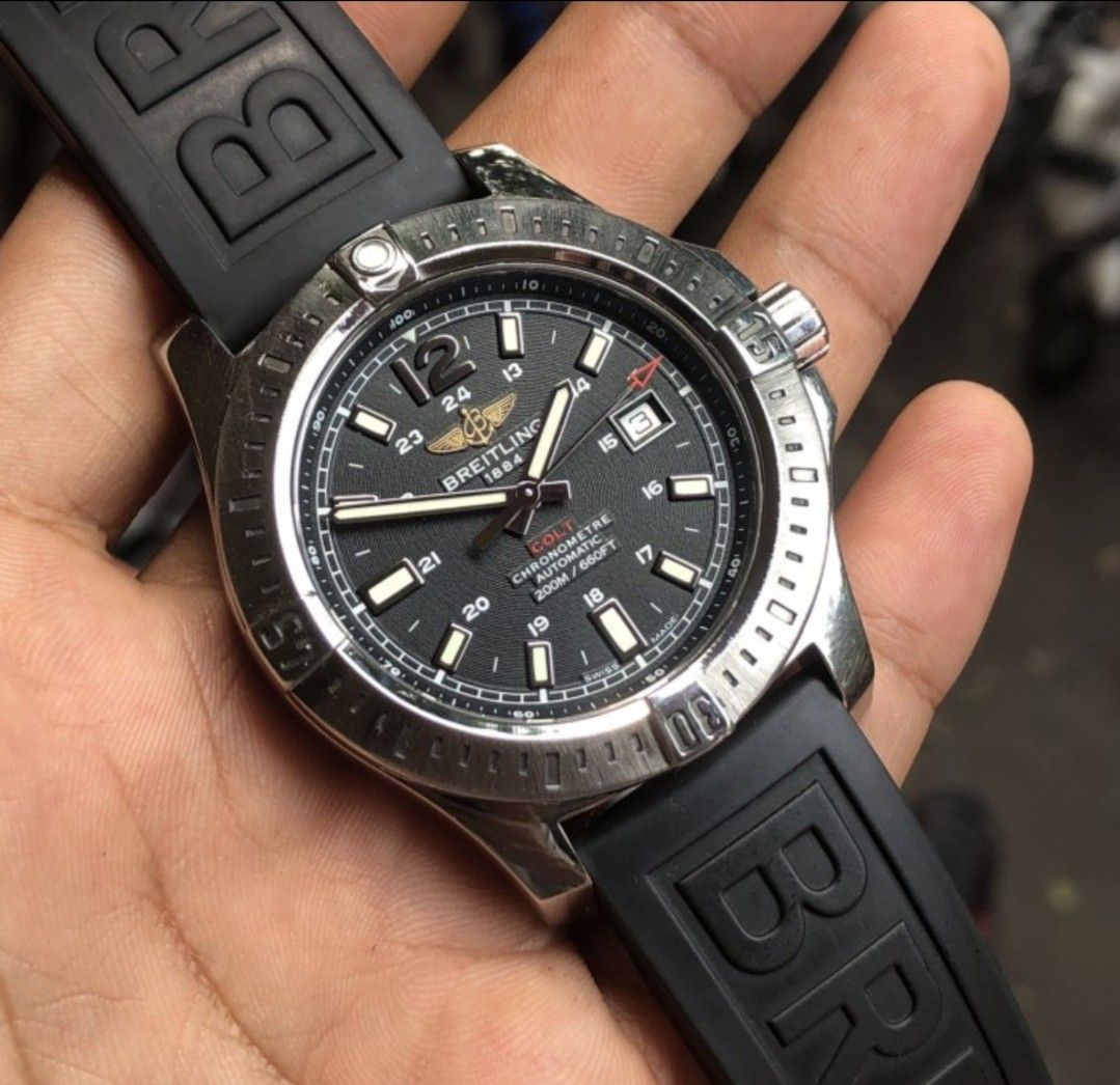 Breitling Colt Watch ORI, Fesyen Pria, Jam Tangan di Carousell