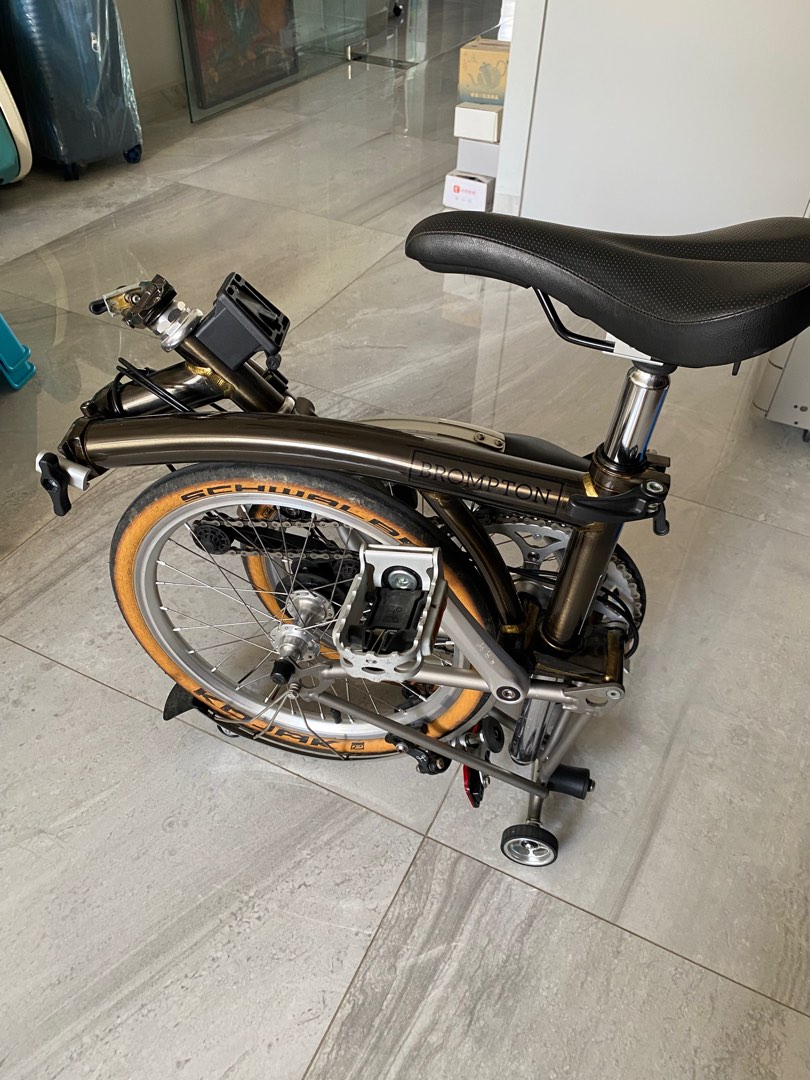 Brompton black lacquer 2 gear ( Superlight), Sports Equipment, Bicycles ...