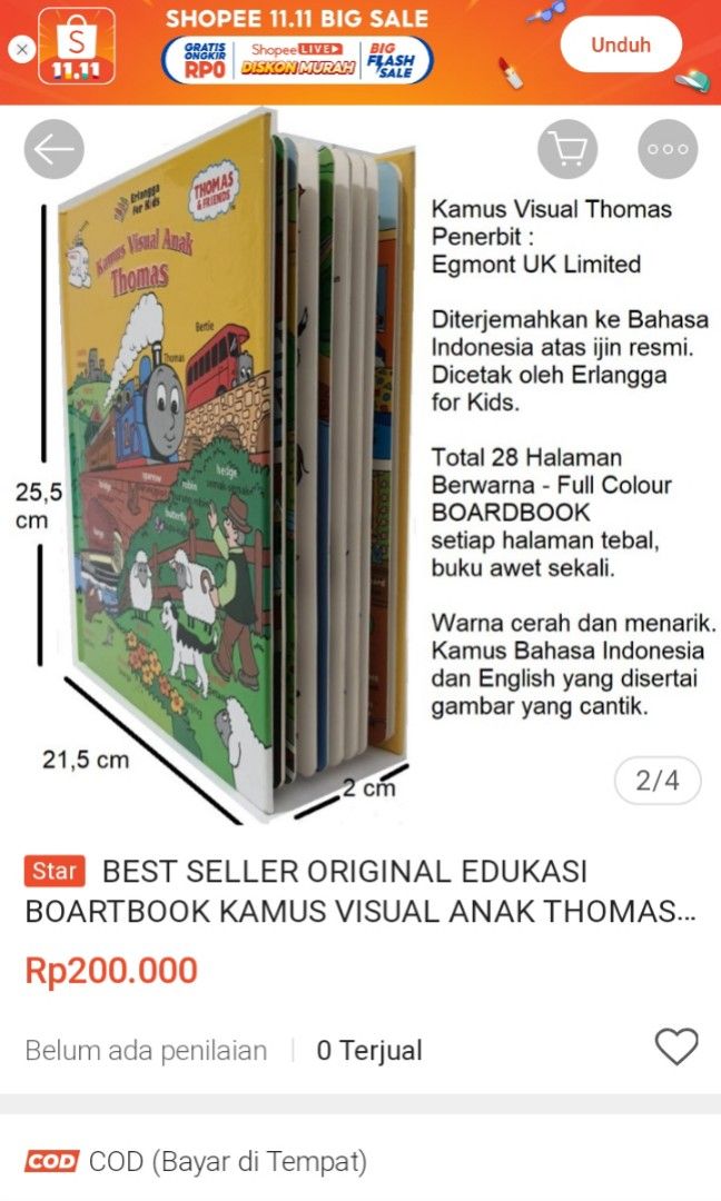 buKu ERlanggA for kids thoMAS, Buku & Alat Tulis, Buku Anak-Anak di ...