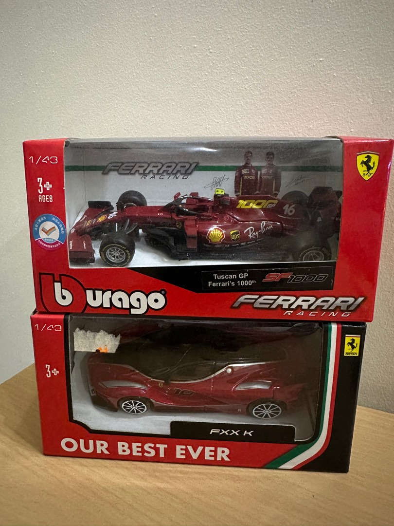 Burago Ferrari (unopened) - 449 each / 800 set, Hobbies & Toys, Toys ...