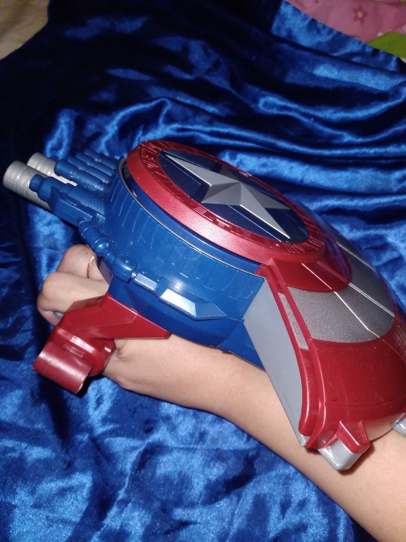 Captain america nerf gun shield, Hobbies & Toys, Toys & Games on Carousell