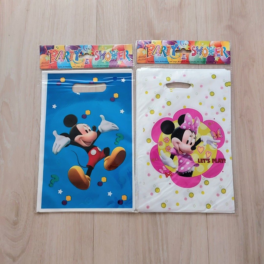 Cartoon Goodie Bag Packaging Birthday Party Loot Bags Door Gift Disney ...