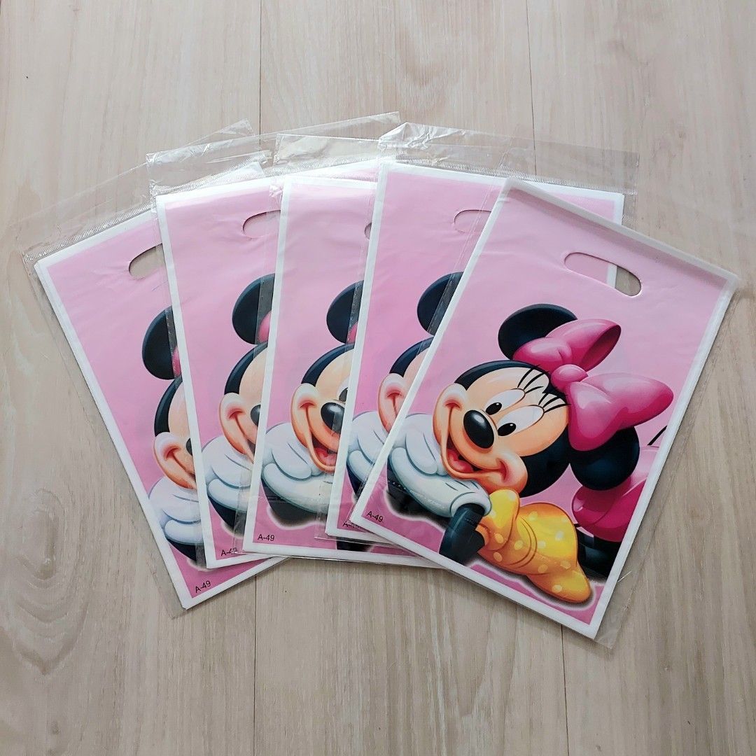 Cartoon Goodie Bag Packaging Birthday Party Loot Bags Door Gift Disney ...