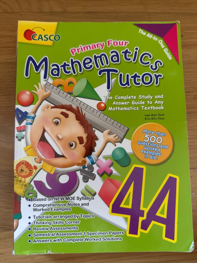 Casco Mathematics Tutor Primary 4A/ 4B, Hobbies & Toys, Books ...