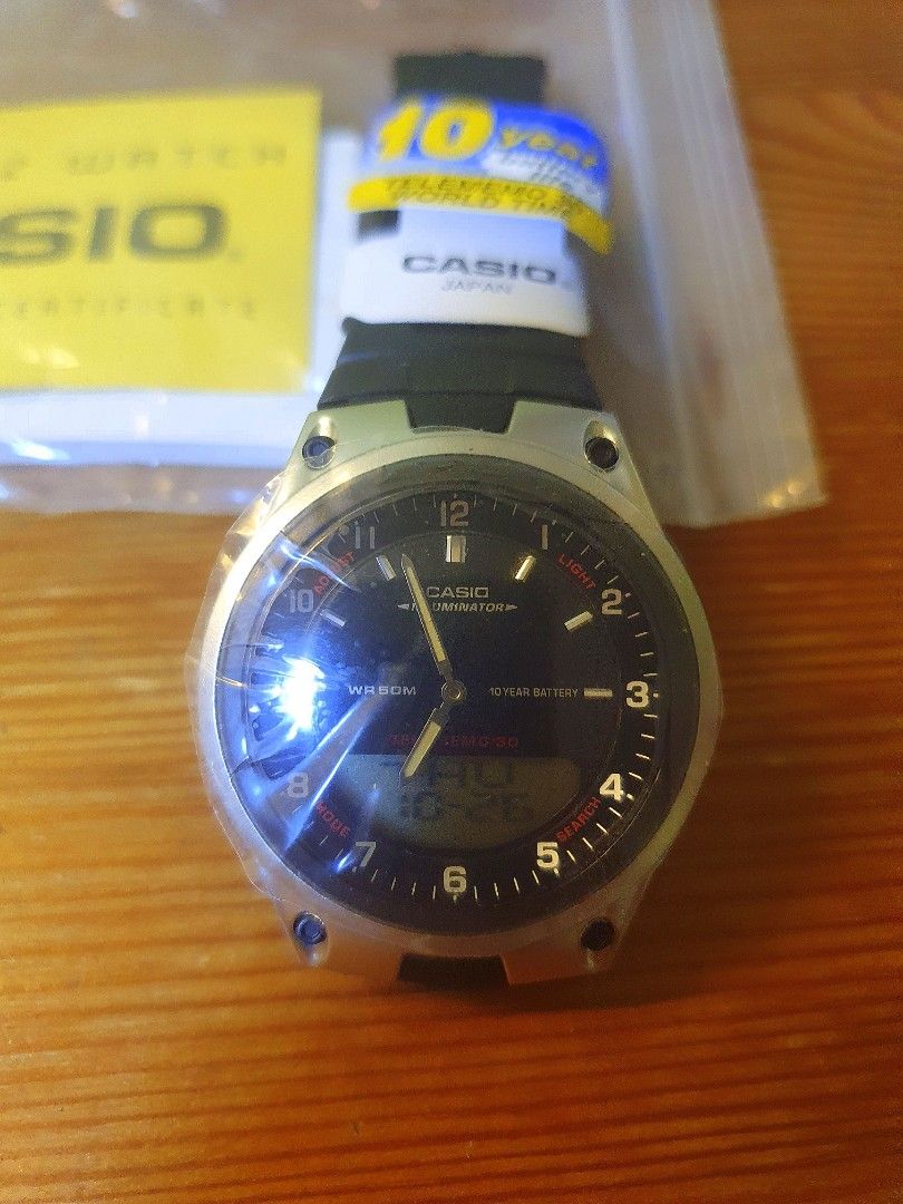 Casio World Time digital & analog watch, Luxury, Watches on Carousell