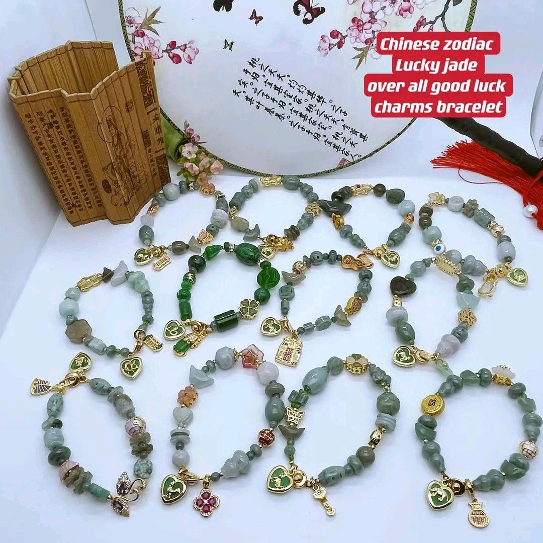 Chinese zodiac lucky jade bracelet, Women's Fashion, Jewelry ...