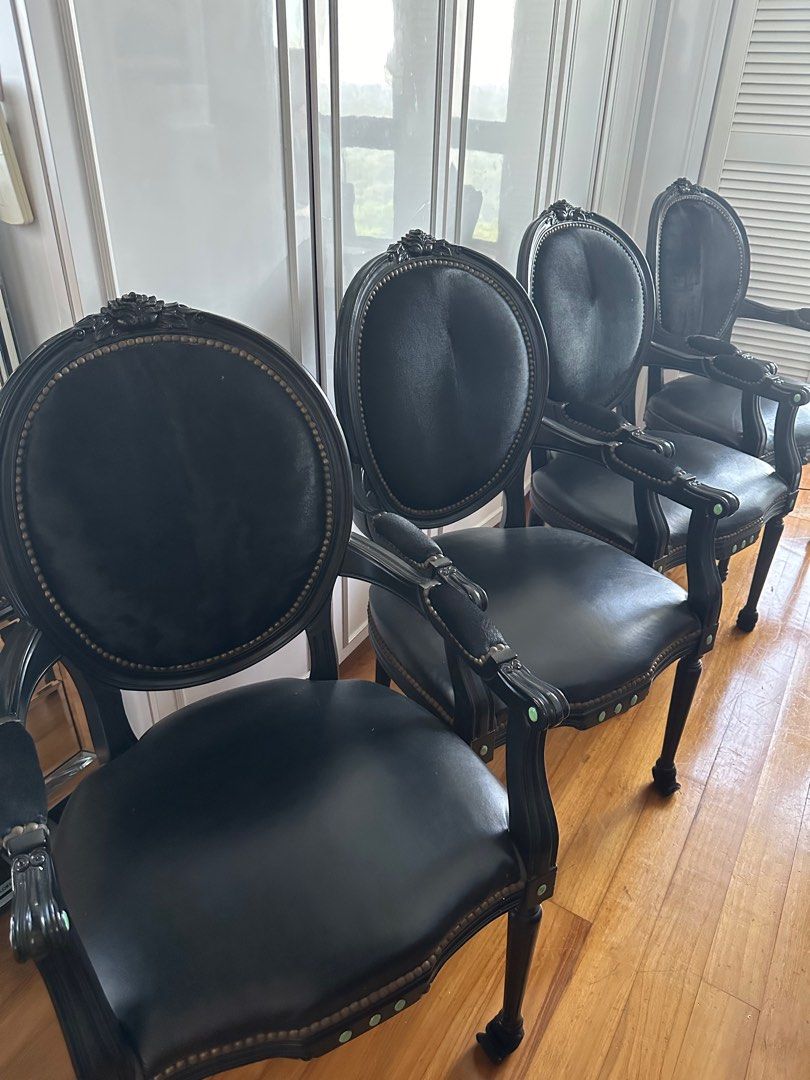 Classic European dining chair, Furniture & Home Living, Furniture ...