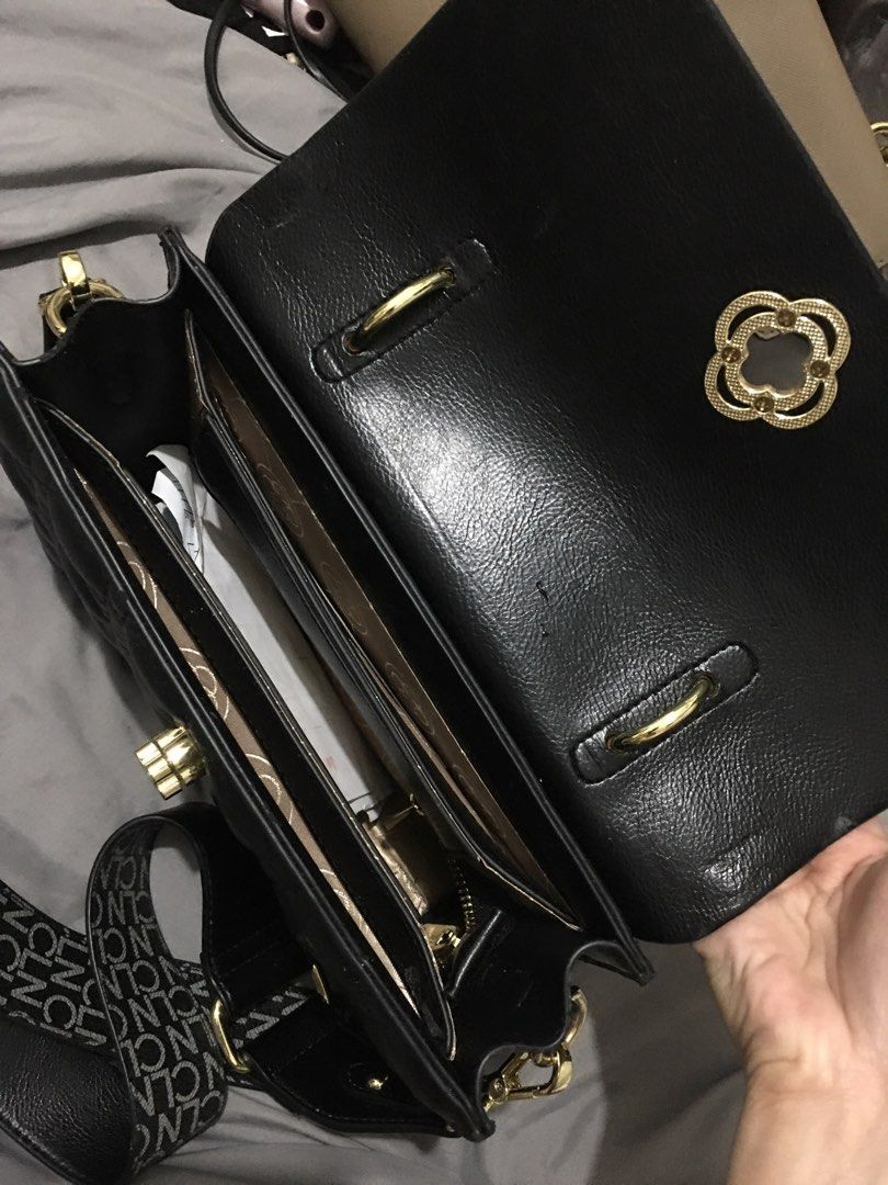 CLN BLACK TWO WAY SLING BAG, Women's Fashion, Bags & Wallets, Cross ...