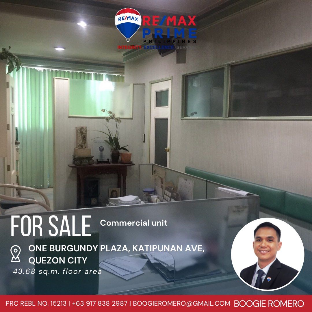 COMMERCIAL UNIT AT ONE BURGUNDY PLAZA KATIPUNAN QC FOR SALE, Property ...