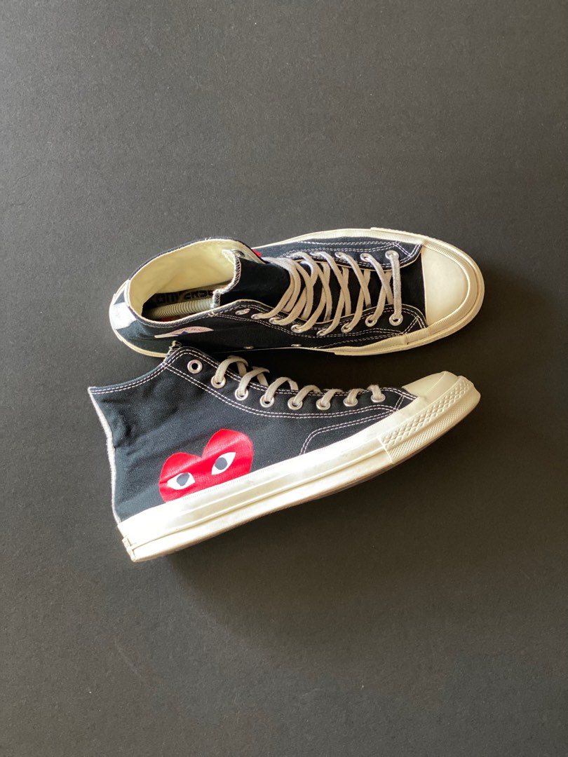 converse x cdg - high, Men's Fashion, Footwear, Sneakers on Carousell