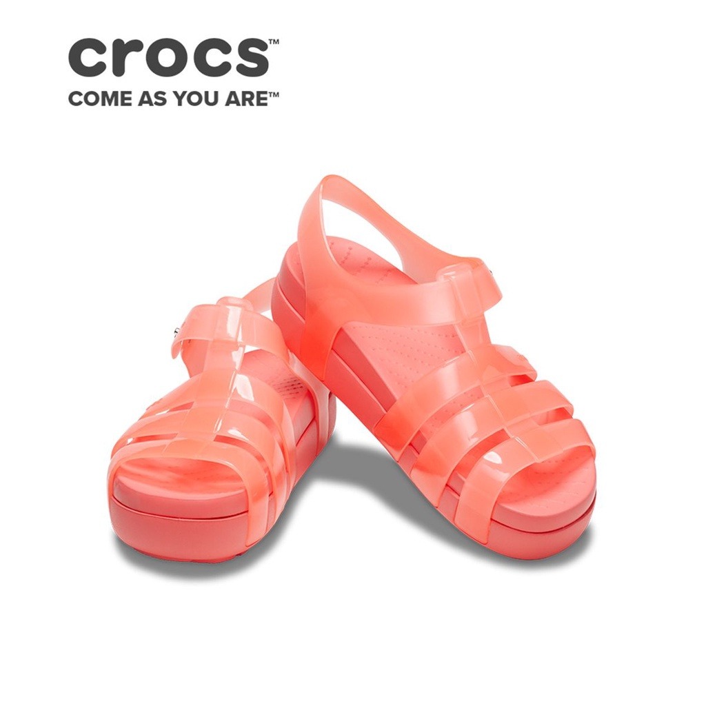 Crocs Women's Splash Glossy Fisherman in Neon Watermelon, Women's ...
