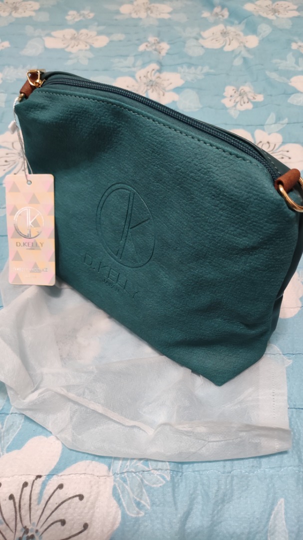 D. Kelly Turquoise Sling Bag/Cross-body Bag, Women's Fashion, Bags ...