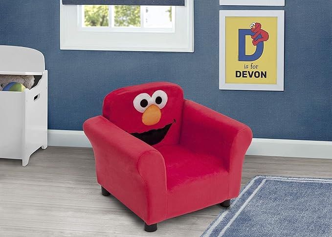 Delta Sesame Street Elmo Upholstered Chair, Furniture & Home Living ...