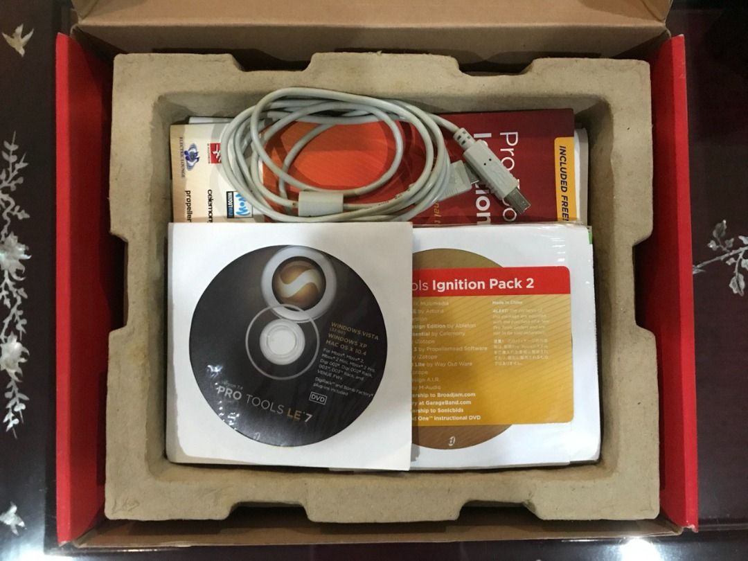 DigiDesign MBOX 2 + Shure Mic SM58 10 Ft - MIDI Production System ...