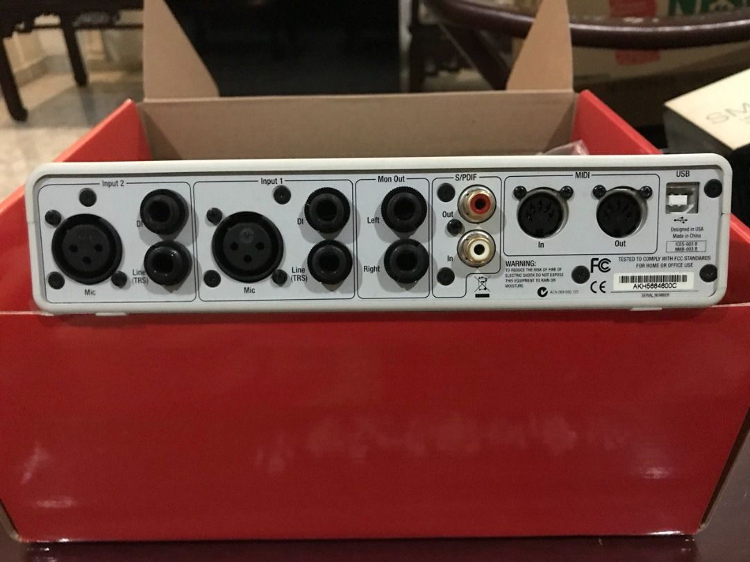 DigiDesign MBOX 2 + Shure Mic SM58 10 Ft - MIDI Production System ...