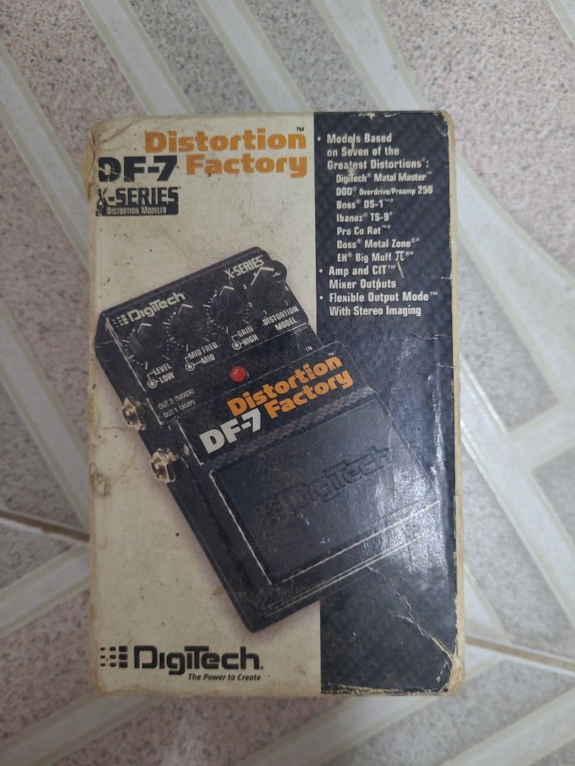 Digitech df7 distortion factory, 興趣及遊戲, 音樂、樂器 & 配件, 樂器配件 - Carousell