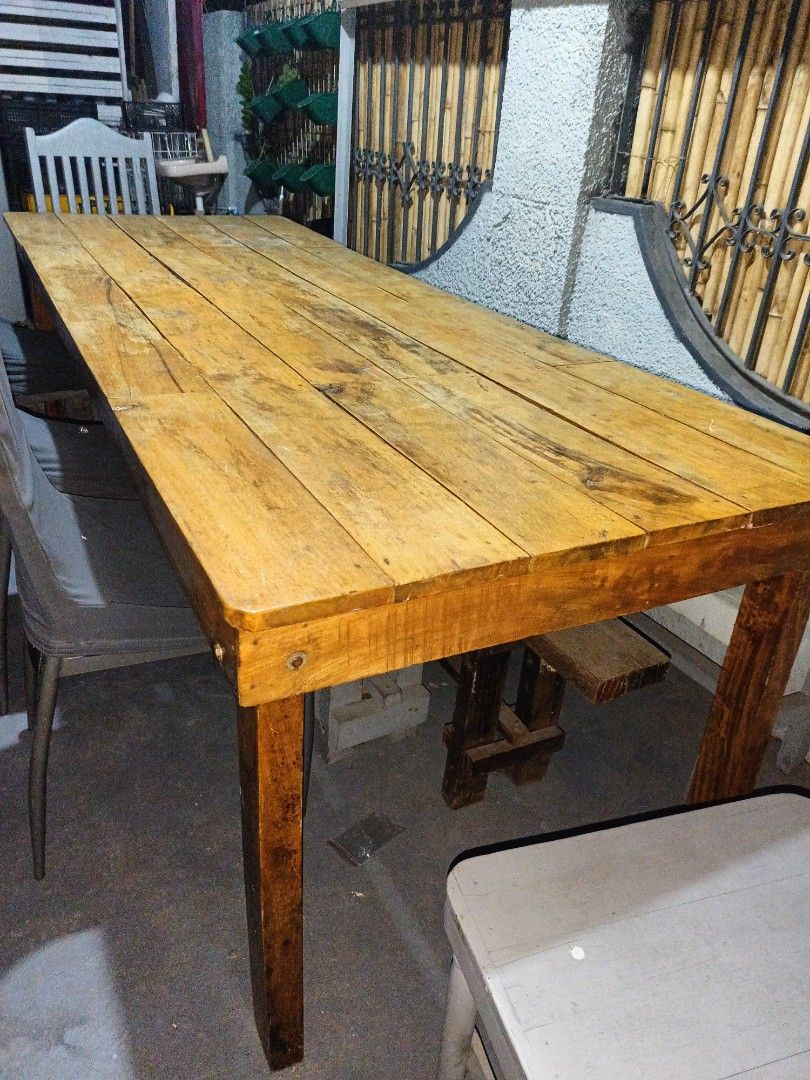 Dining table 8ft x 3ft, Furniture & Home Living, Furniture, Tables & Sets on Carousell