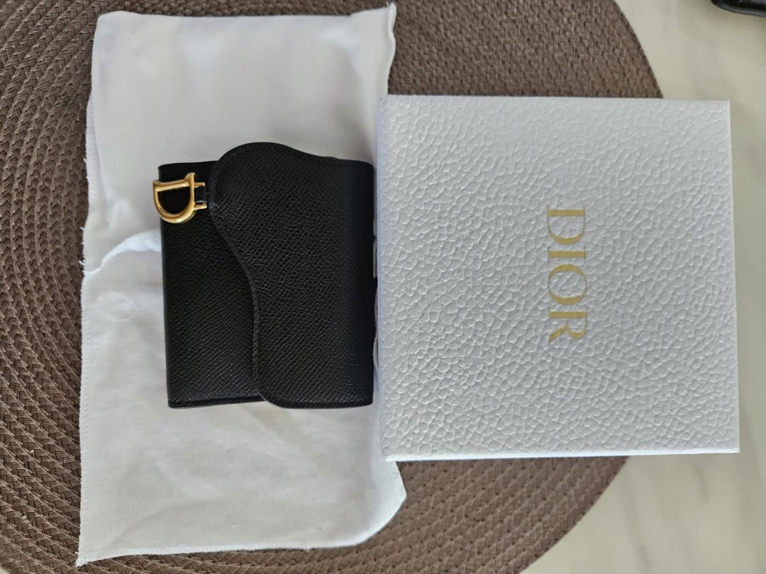 Dior Saddle Short Wallet, Luxury, Bags & Wallets on Carousell