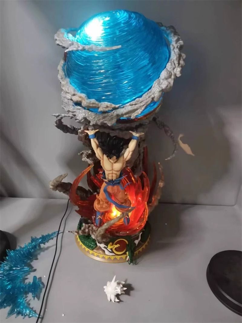 Dragon Ball Son Goku Spirit Bomb PVC STATUE Figure Super Saiyan Vegeta ...
