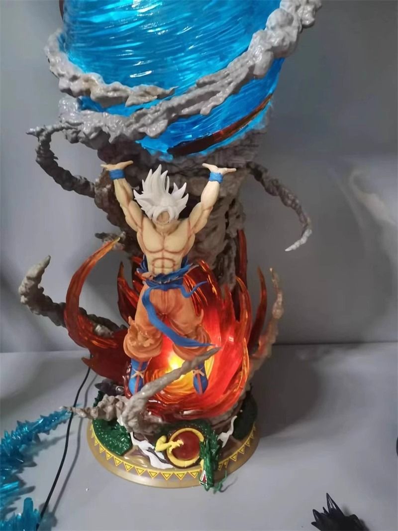 Dragon Ball Son Goku Spirit Bomb PVC STATUE Figure Super Saiyan Vegeta ...