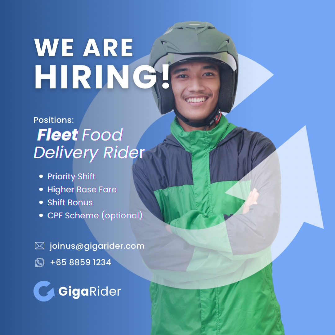 Earn More with GigaRider: as a Food Fleet Delivery Rider, Jobs ...