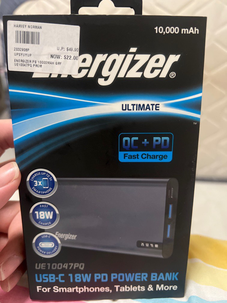 Energizer power bank 10000 MAH, Mobile Phones & Gadgets, Mobile ...